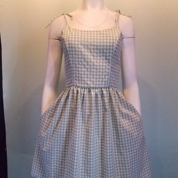 Ruby Dooby Clothing | Dresses | Retro Rockabilly Sage Gingham Dress ...